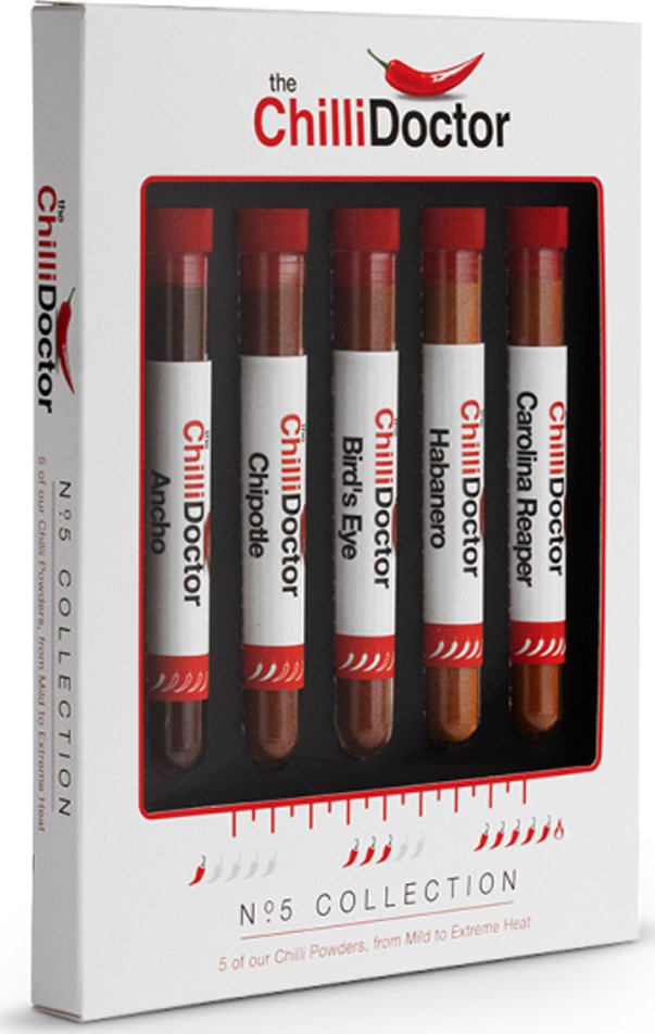The ChilliDoctor No 5 Collection dárková sada chilli prášků 5x 9 g od ...
