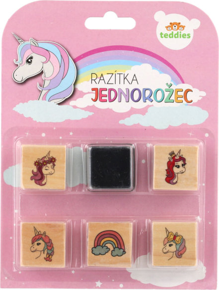 Teddies Razítka s poduškou 5 ks jednorožci od 48 Kč - Zbozi.cz