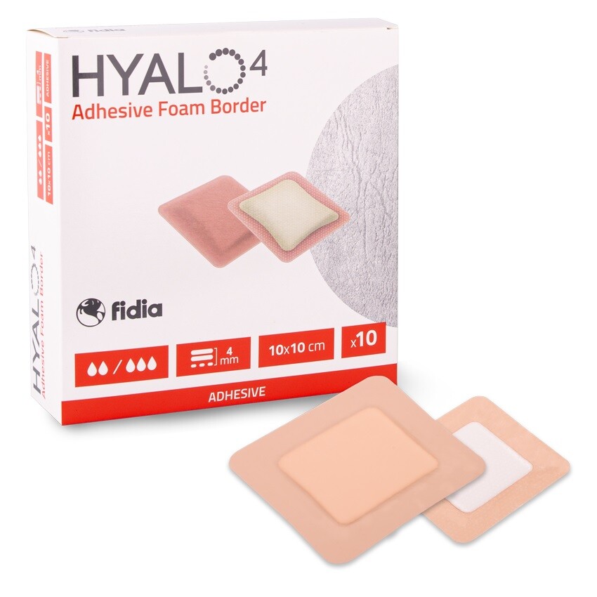Fidia Farmaceutici HYALO4 Adhesive Foam Border 10 x 10 cm 10 ks - Zbozi.cz
