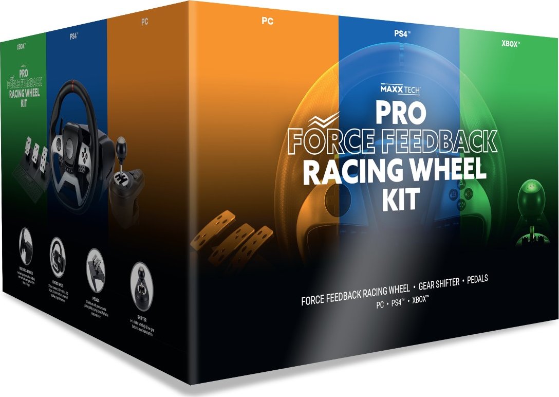 Maxx Tech Pro Force Feedback Racing Wheel Kit od 3 939 Kč - Zbozi.cz