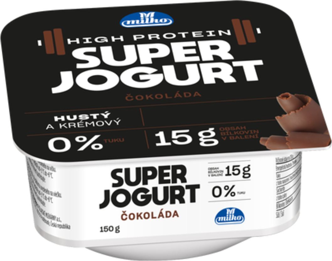Milko High Protein super jogurt čokoláda 150 g od 22 Kč - Zbozi.cz