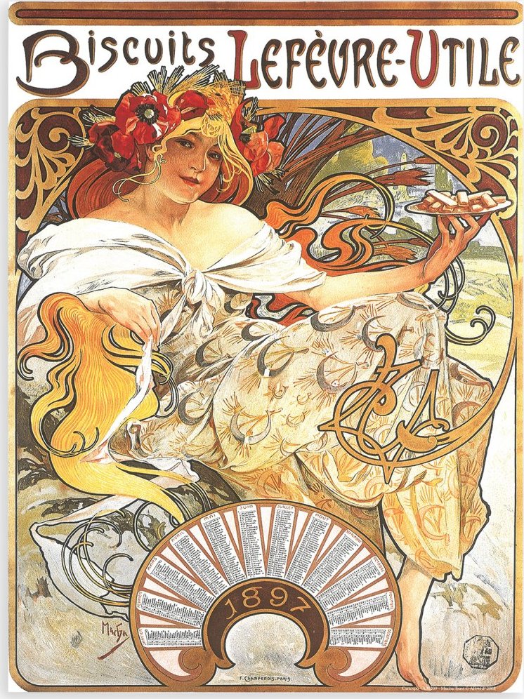 Notique Alfons Mucha Biscuits 24 x 32 cm od 42 Kč - Zbozi.cz