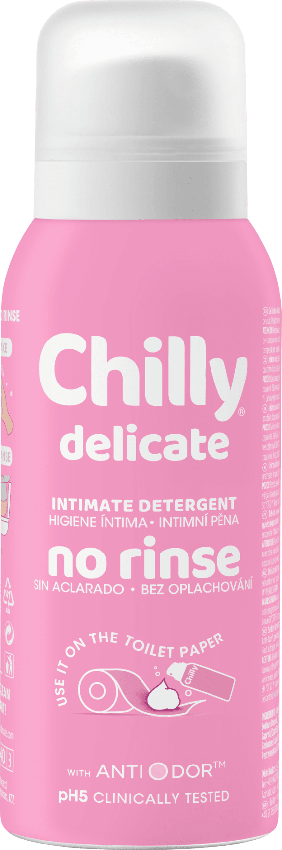 Chilly Delicate No Rinse Intimate Detergent bezoplachová pěna na ...