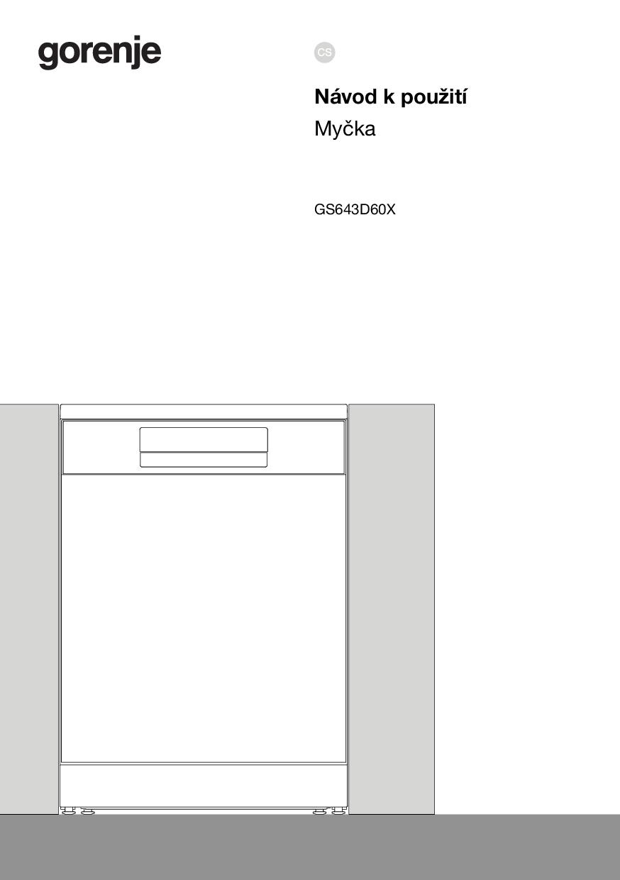 Návod k použití Gorenje GS643D60X - Zbozi.cz