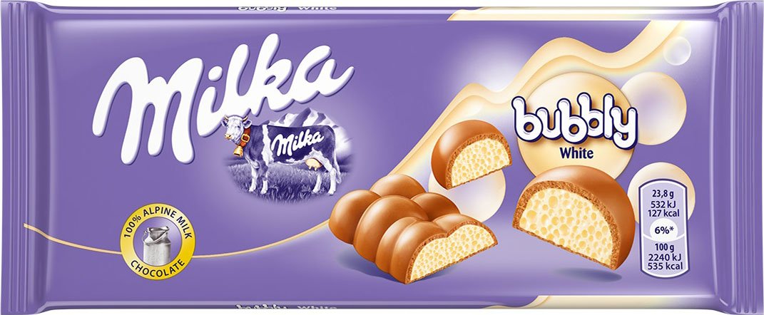 Milka Bubbly White 95 g od 32 Kč - Zbozi.cz