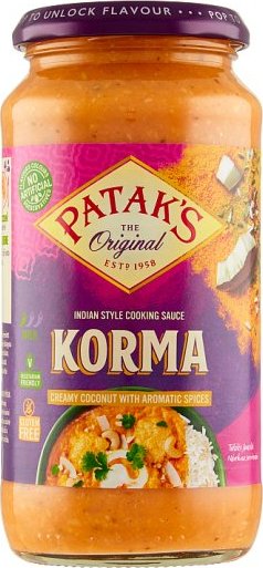 Patak's Korma 450 g od 64 Kč - Zbozi.cz