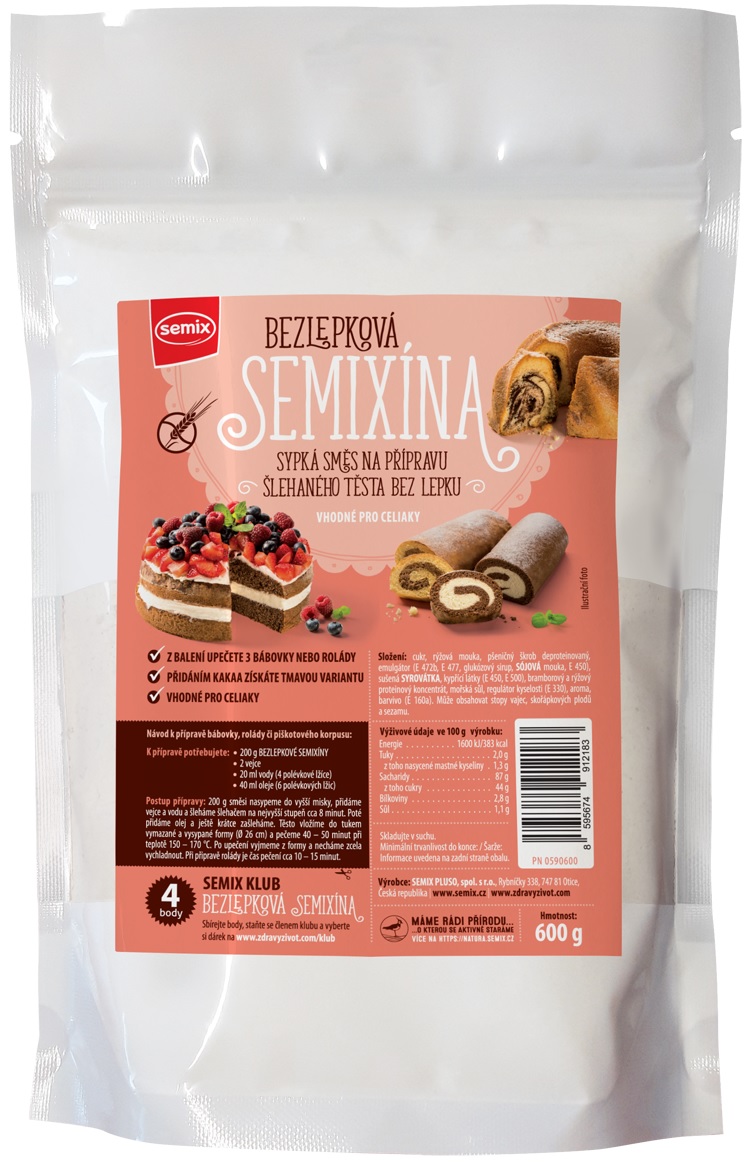 Semix Bezlepková semixína 600 g od 85 Kč - Zbozi.cz