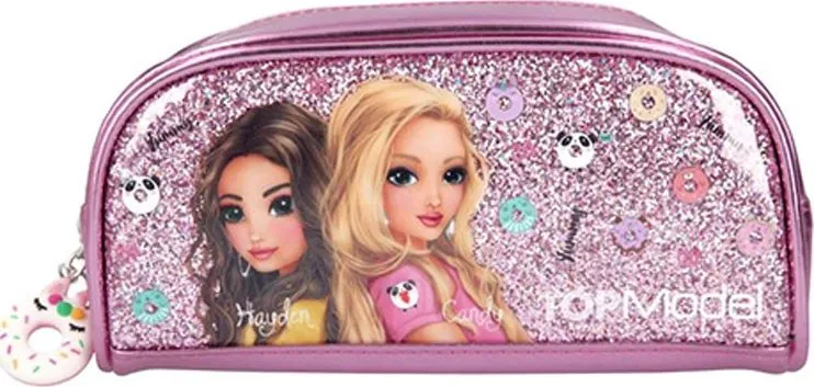 Foto Penál Top Model Hayden a Candy jednoduchý penál růžový s třpytkami ...