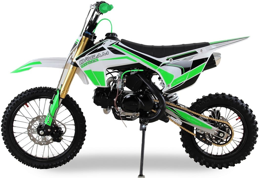 Foto Malá motorka Ultimate Racing Pitbike 125 ccm 17/14" zelená - Zbozi.cz