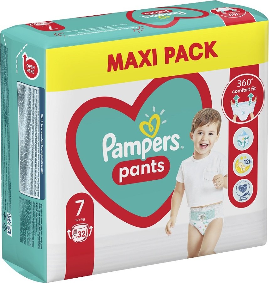 Pampers Pants 7 17 kg+ 32 ks od 409 Kč - Zbozi.cz