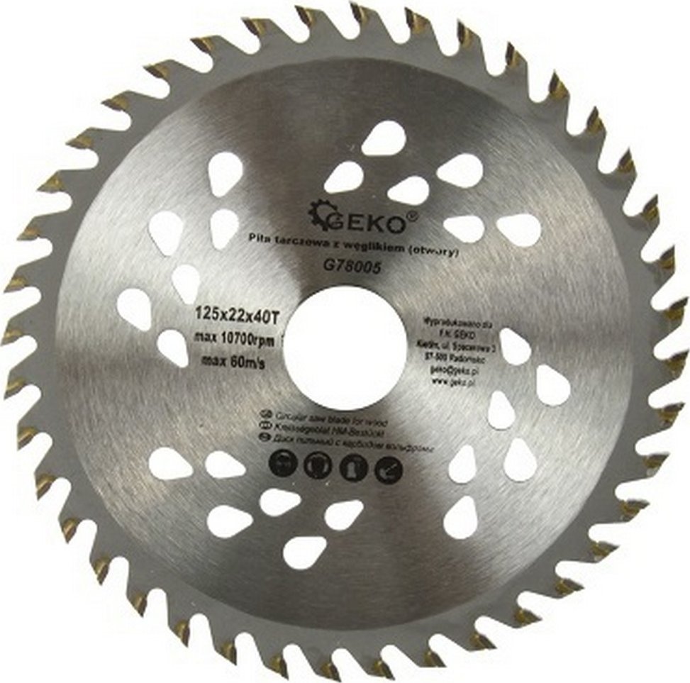 GEKO G78005 125 x 22 mm 40 zubů od 54 Kč - Zbozi.cz