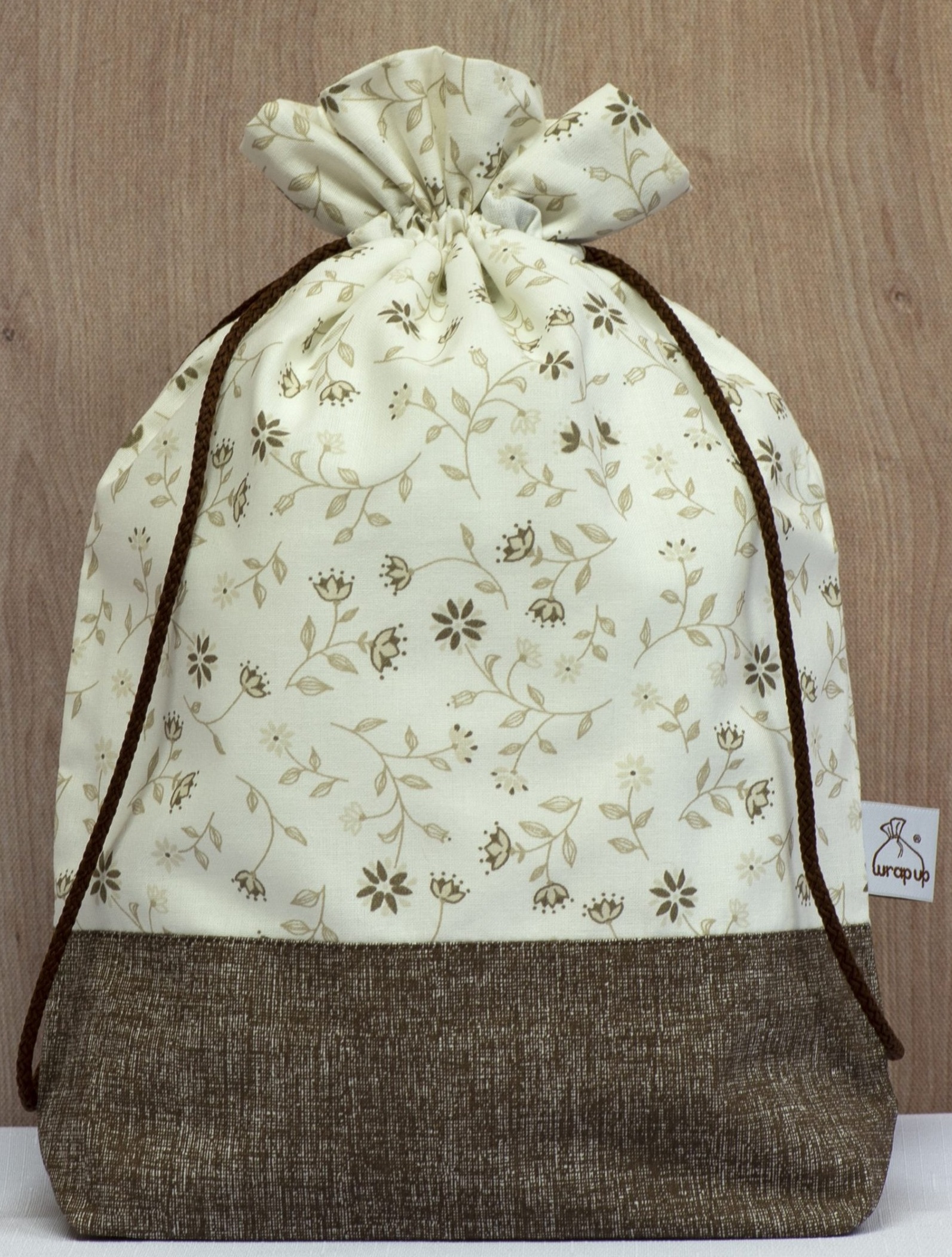 Wrap Up Látkový pytlík na chleba hnědý/kvítí 30 x 24 cm 1 ks od 420 Kč ...