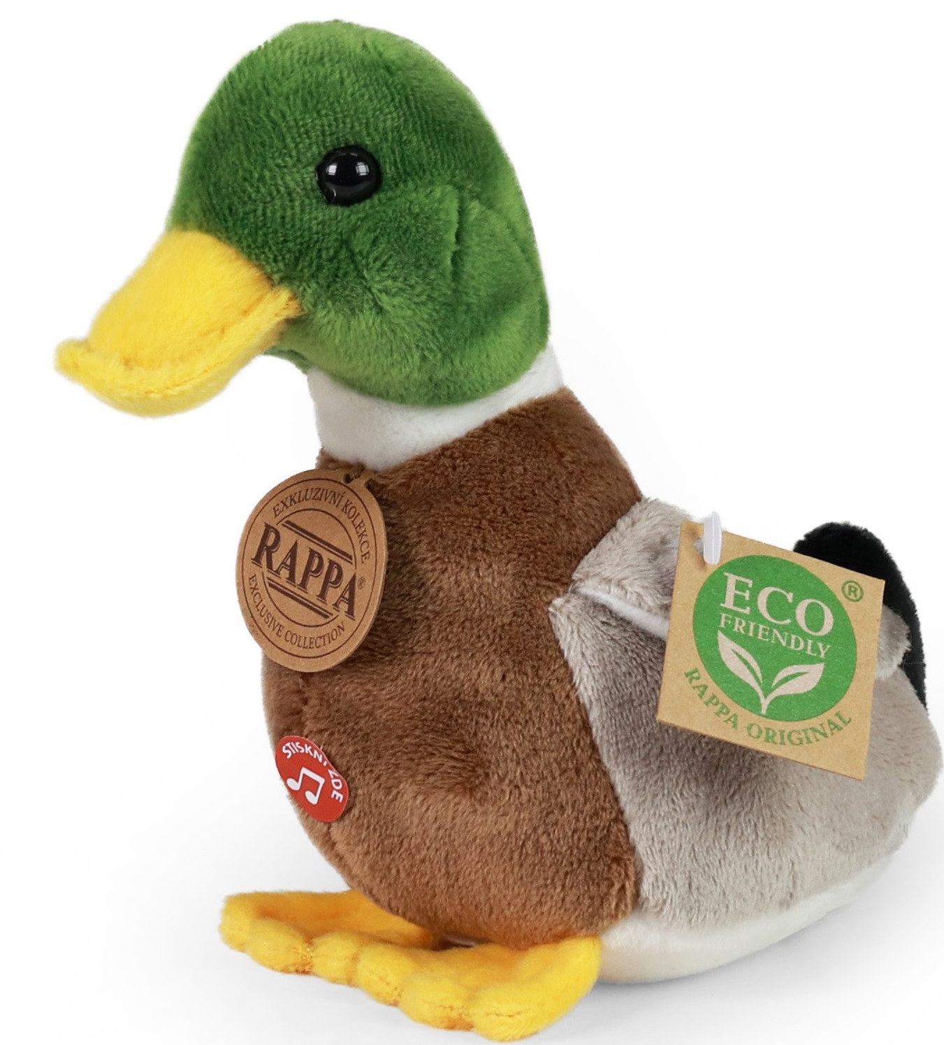 Recenze Rappa Eco-Friendly Plyšová kachna se zvukem 17 cm - Zbozi.cz