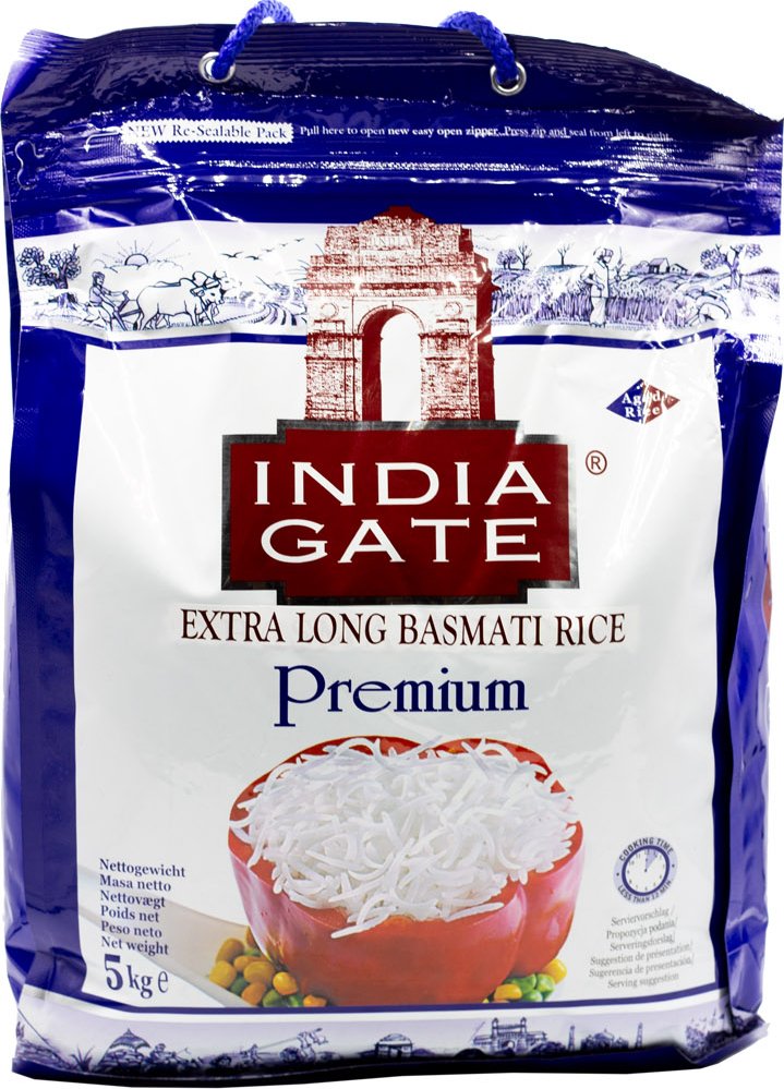 India Gate Foods Extra Long Basmati Rice Premium 5 kg od 394 Kč - Zbozi.cz