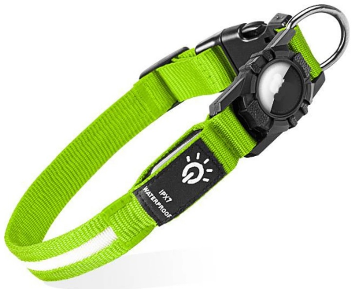 Reedog Svítící obojek s pouzdrem na Apple Airtag zelený od 279 Kč - Zbozi.cz