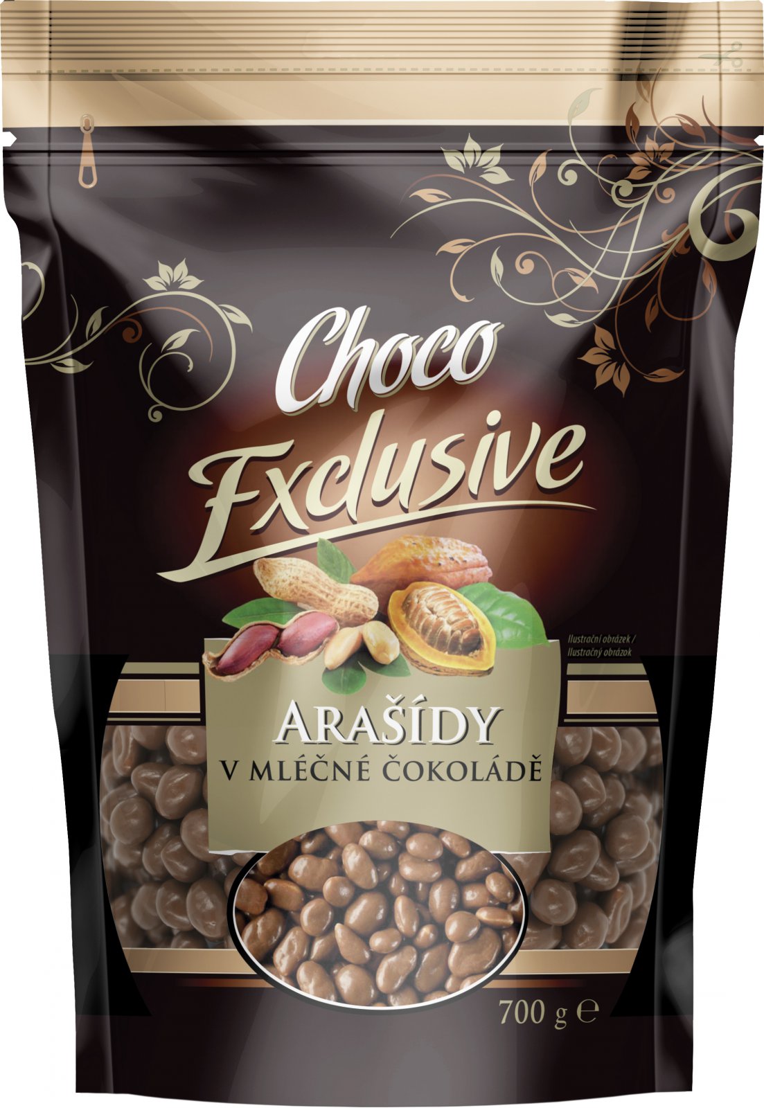 POEX Choco Exclusive arašídy v mléčné čokoládě 700 g od 164 Kč - Zbozi.cz
