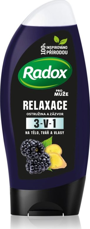 Radox Relaxace ostružina a zázvor 3v1 sprchový gel pro muže, 225 ml od ...