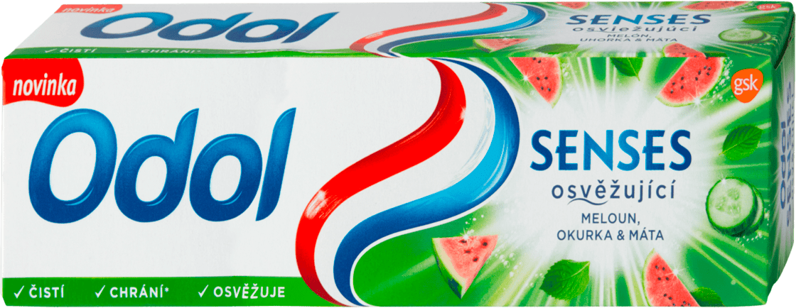 Odol Senses osvěžující zubní pasta meloun, okurka & máta 75 ml - Zbozi.cz