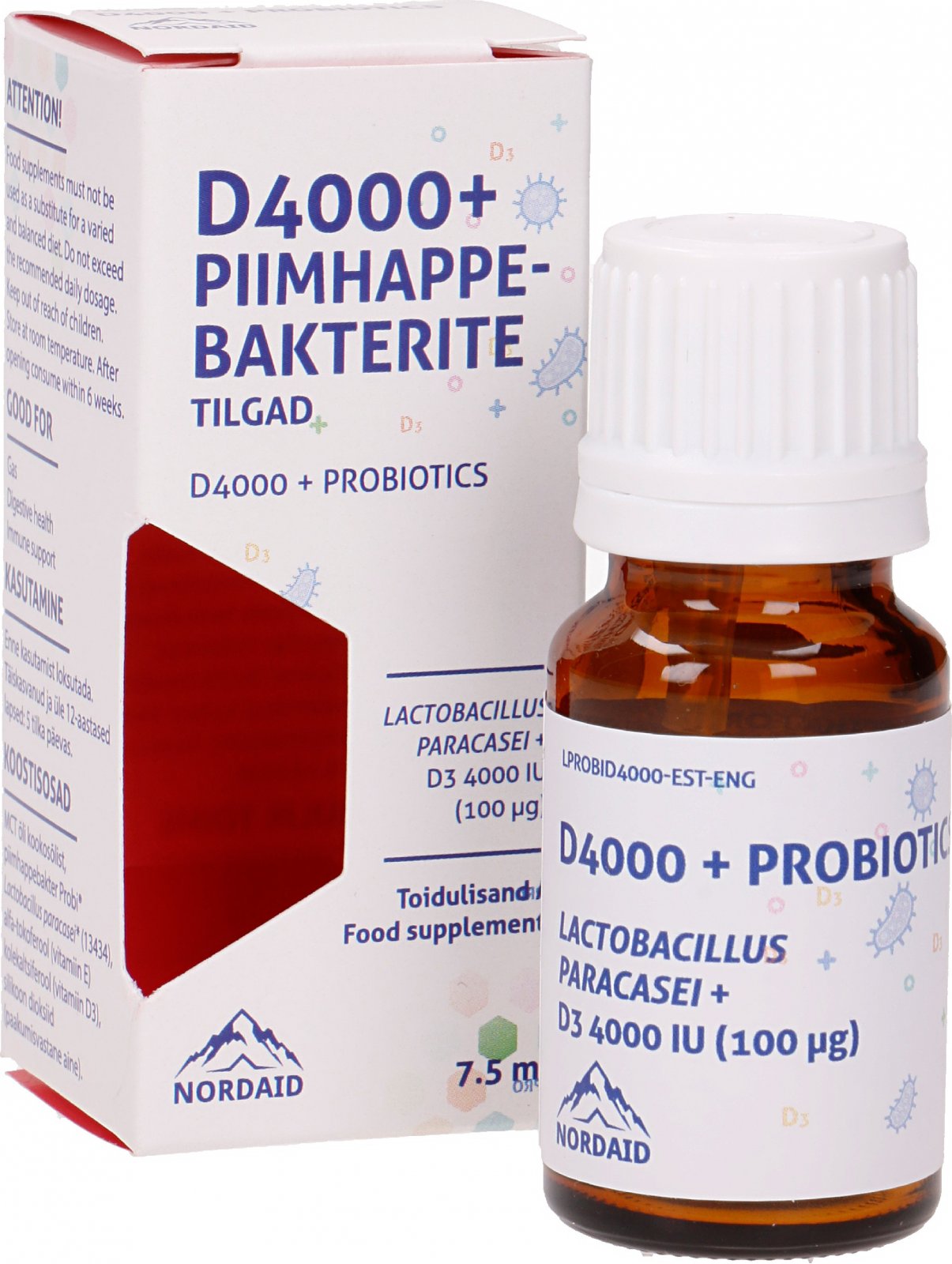 Nordaid Vitamin D3 4000 IU s probiotiky 7,5 ml - Zbozi.cz