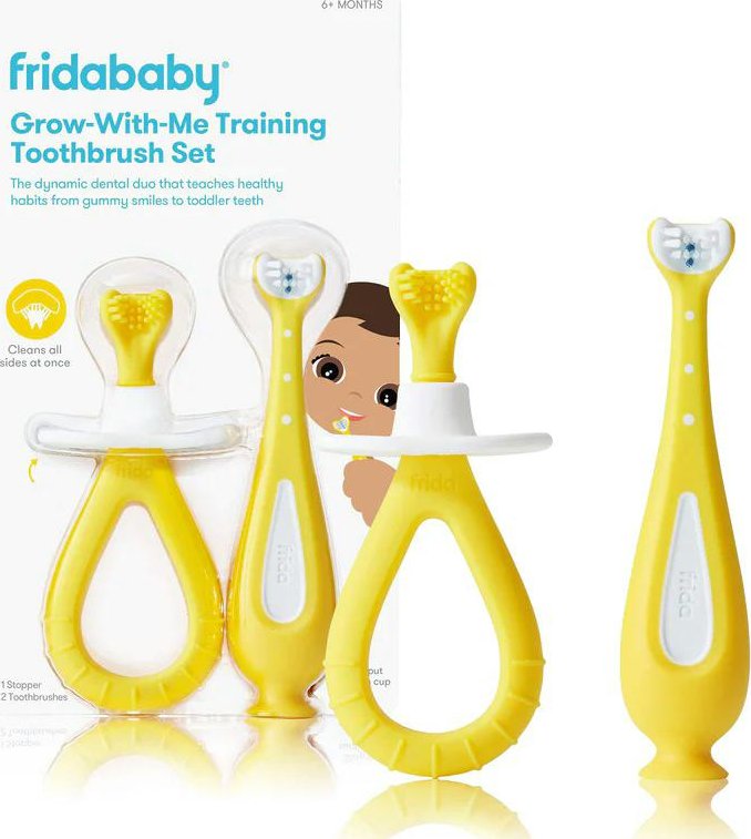 Recenze Fridababy Grow With Me Training set zubních kartáčků 2 ks ...