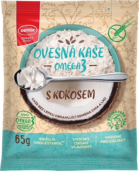 Semix Ovesná kaše omega 3 s kokosem 65 g od 11 Kč - Zbozi.cz