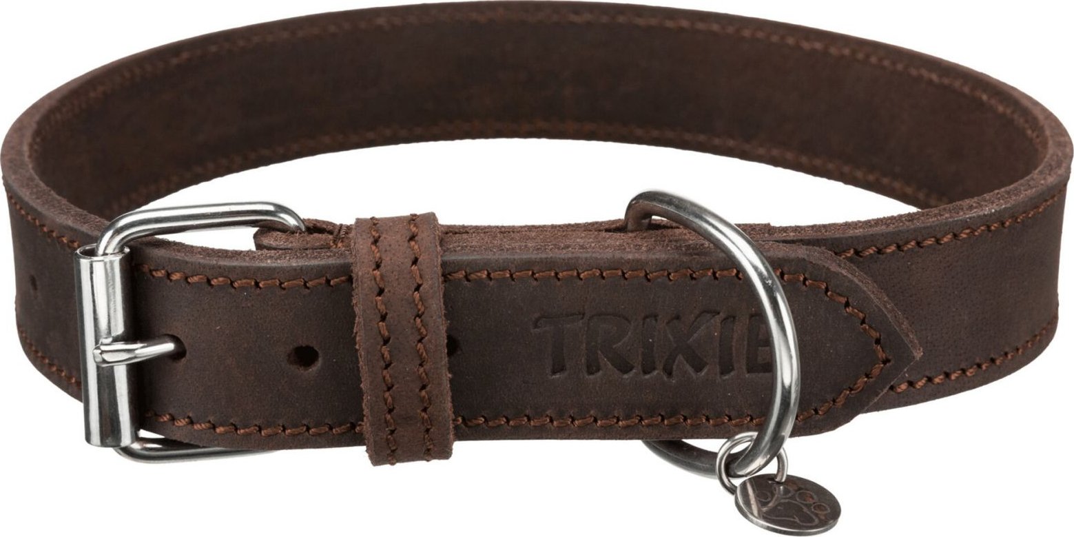 Trixie Rustic kožený obojek tmavě hnědý 48-56 cm/3 cm od 223 Kč - Zbozi.cz