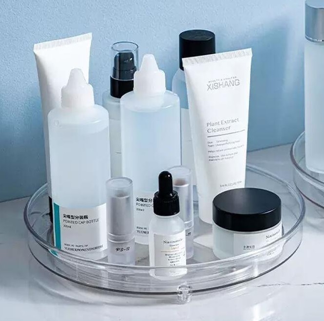 Otočný plastový podnos 23,5 cm průhledný - Zbozi.cz