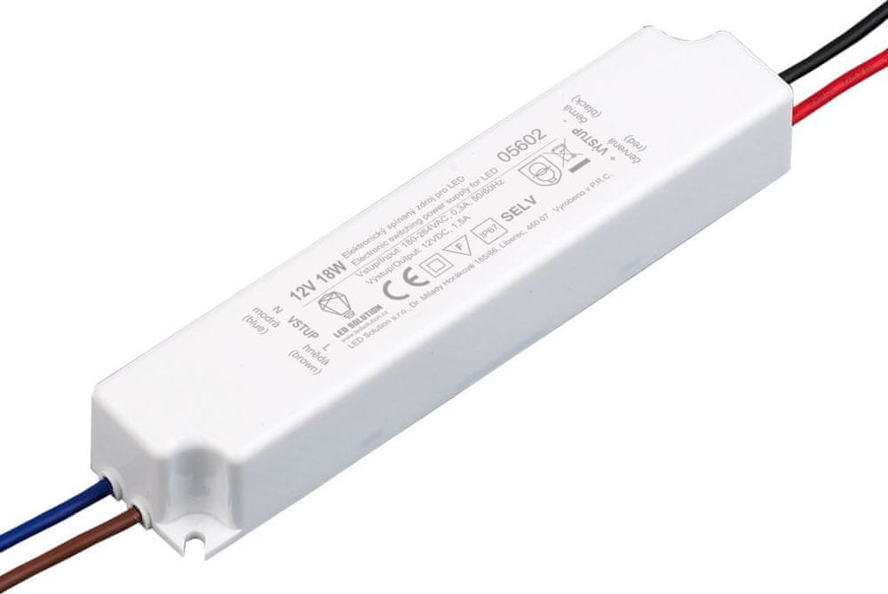 LED Solution 05602 LED zdroj 12 V 18 W - Zbozi.cz