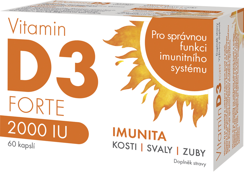 Recenze SWISS MED Pharmaceuticals Vitamin D3 Forte 2000 IU 60 cps. - Zbozi.cz
