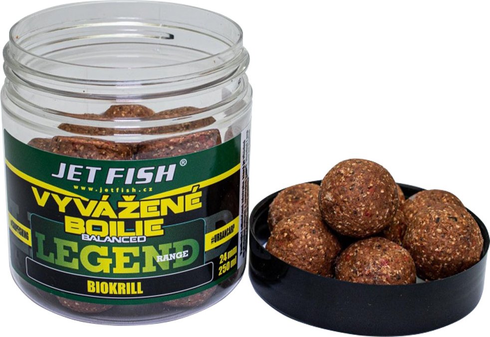 Jet Fish Legend Range vyvážené boilie 24 mm/250 ml Biokrill od 128 Kč ...