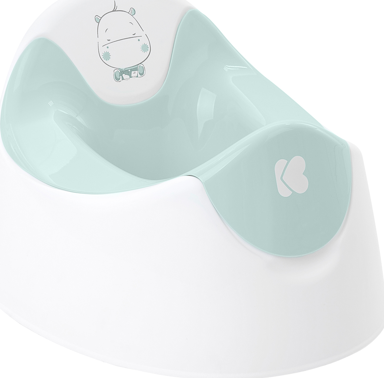 KikkaBoo Potty Hippo nočník s vyjímatelnou nádobou hroch White Mint od ...