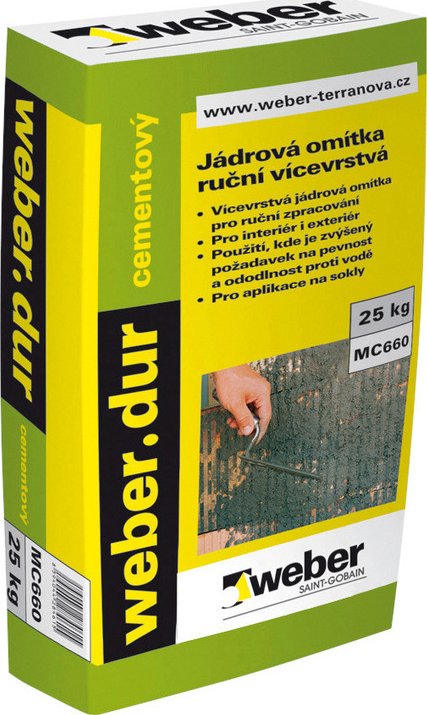 Weber Saint-Gobain Weberdur cementový 25 kg od 133 Kč - Zbozi.cz