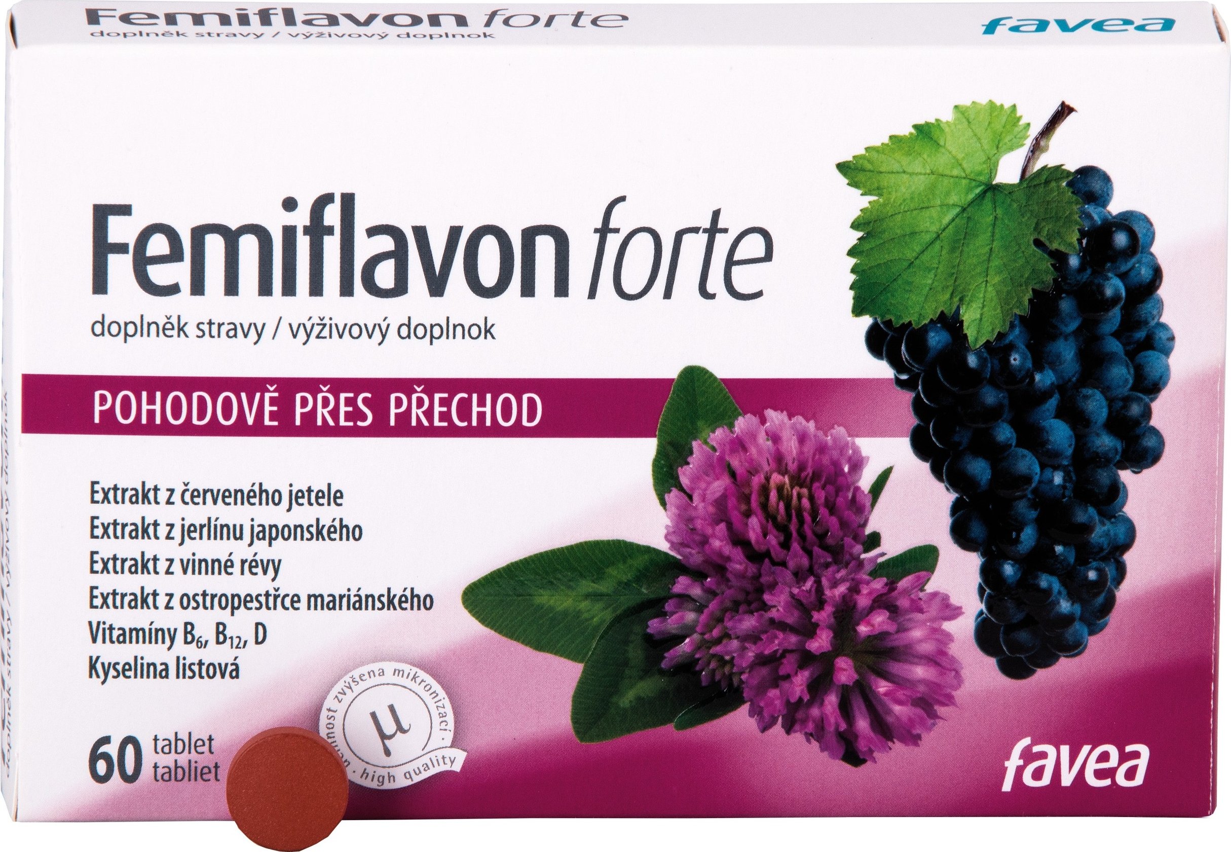 Favea Femiflavon forte 60 tbl. od 478 Kč - Zbozi.cz