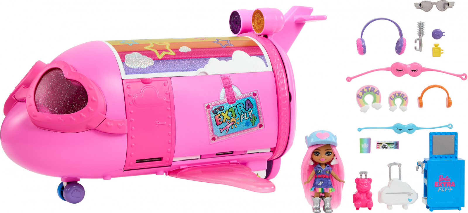 Mattel Barbie Extra Fly HPF72 letadlo pro panenky od 1 095 Kč - Zbozi.cz