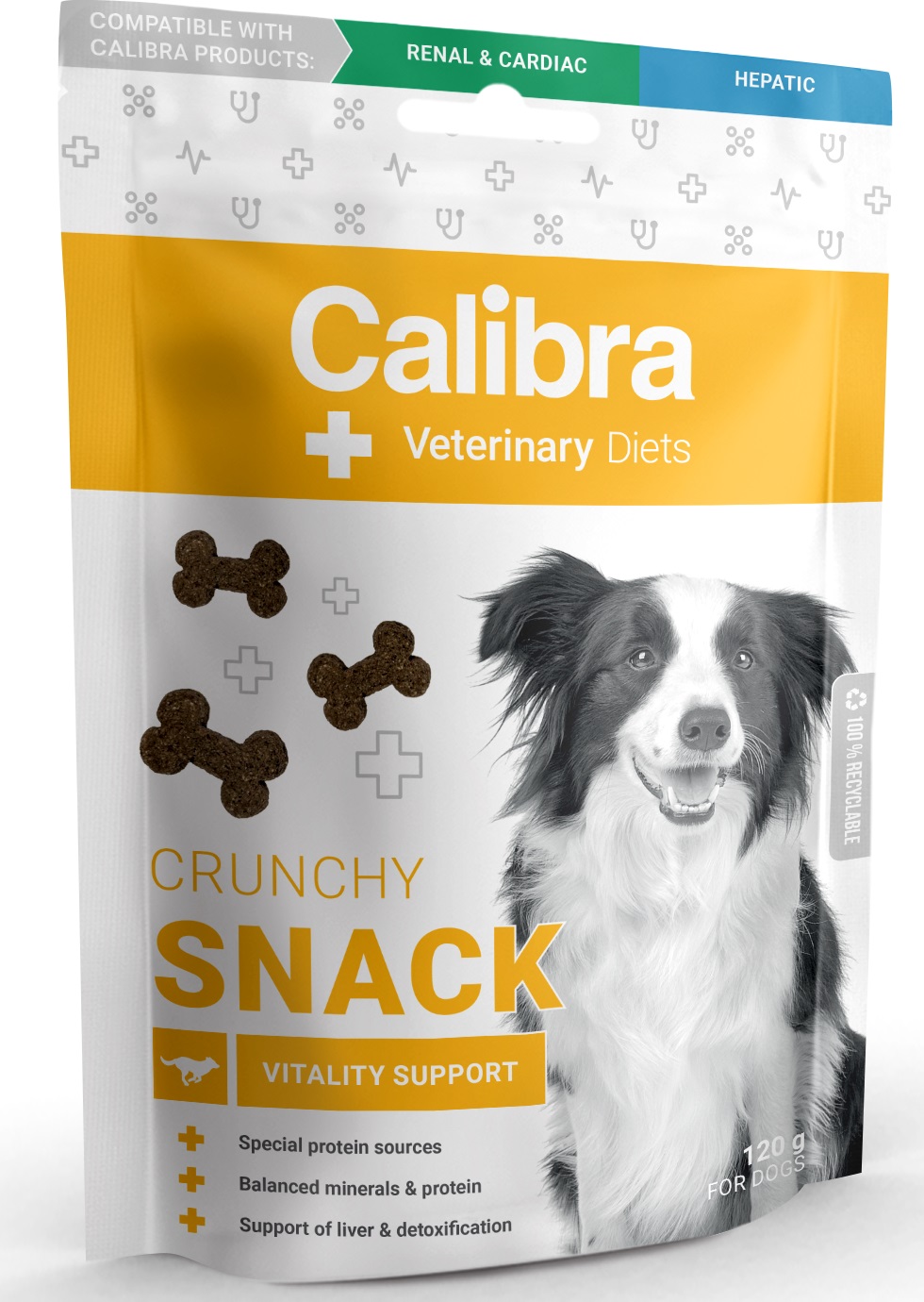 Calibra Veterinary Diets Dog Crunchy Snack Vitality Support 120 g od 91 Kč - Zbozi.cz