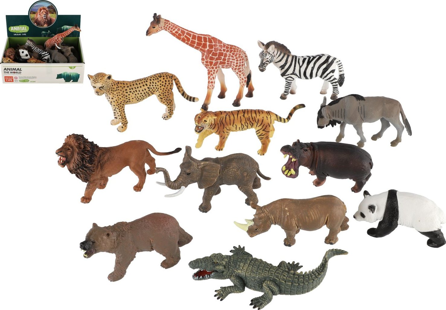 Teddies 00861836 Zvířátka safari ZOO mix druhů od 29 Kč - Zbozi.cz