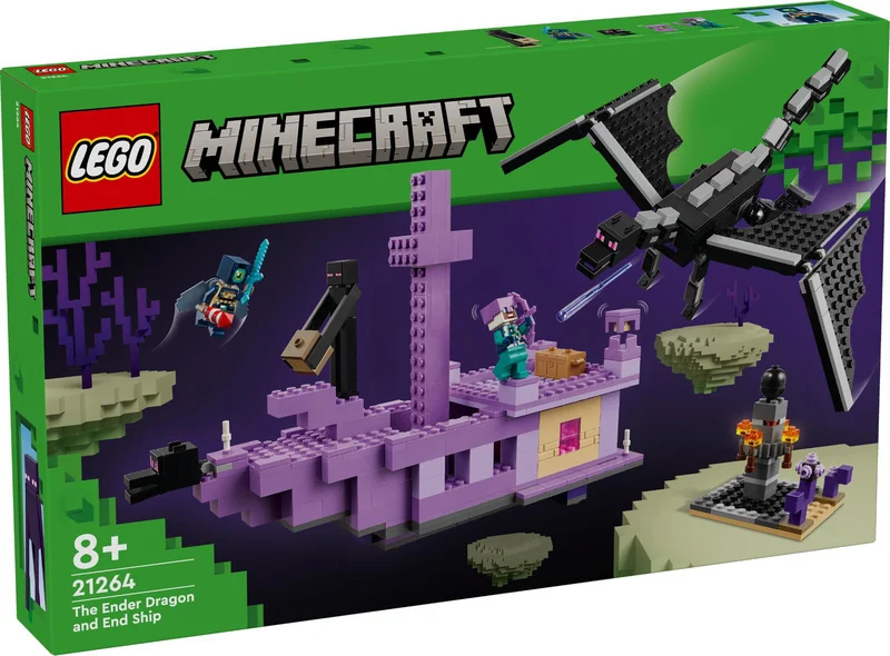 LEGO Minecraft 21264 Drak z Enderu a loď z Endu od 1 379 Kč - Zbozi.cz
