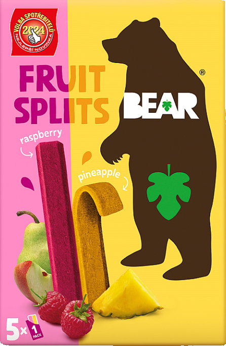 BEAR Fruit Splits malina/ananas 5x 20 g od 26 Kč - Zbozi.cz