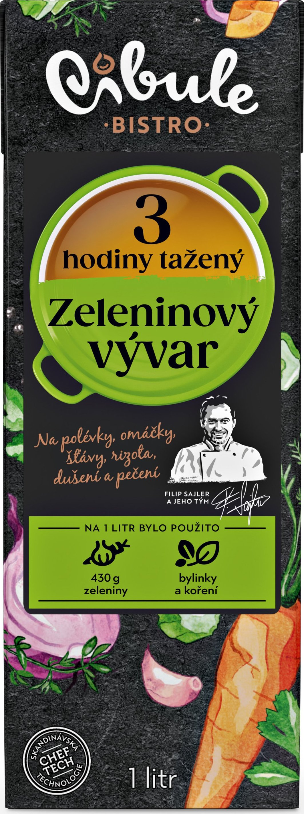 Cibule Bistro Vývar 3 hodiny tažený 1 l zeleninový od 80 Kč - Zbozi.cz