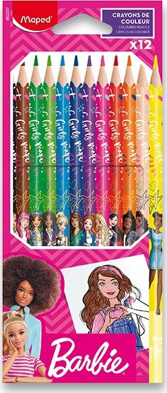 Maped Barbie bezdřevé pastelky trojhranné 12 ks od 58 Kč - Zbozi.cz