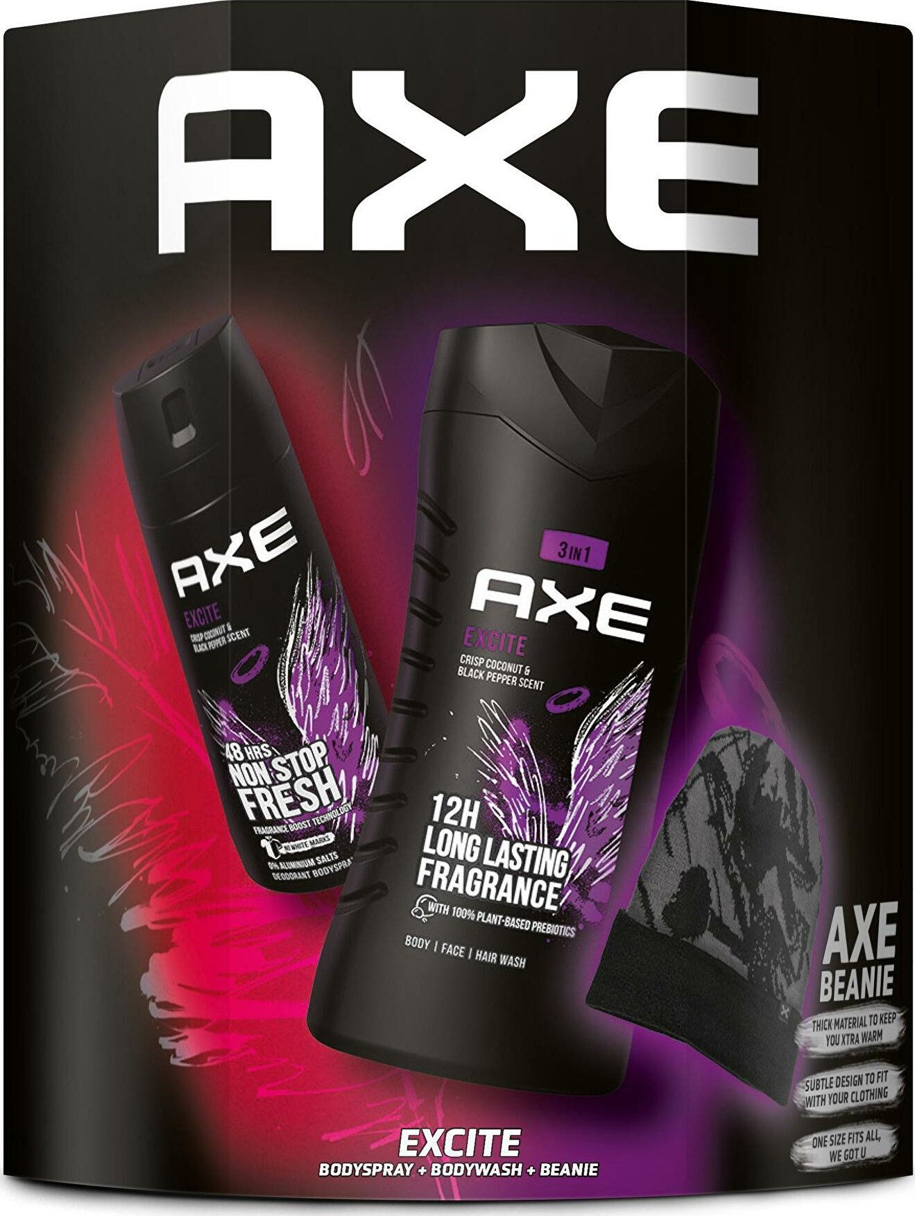 Axe Excite dárková sada tělové péče s čepicí - Zbozi.cz