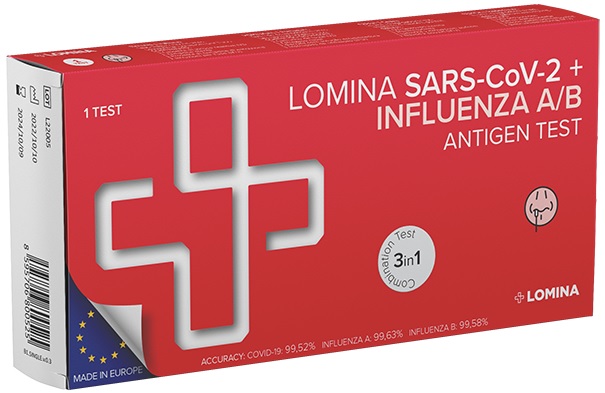 Lomina SARS-CoV-2/Influenza A/B Antigen Test 1 ks od 69 Kč - Zbozi.cz