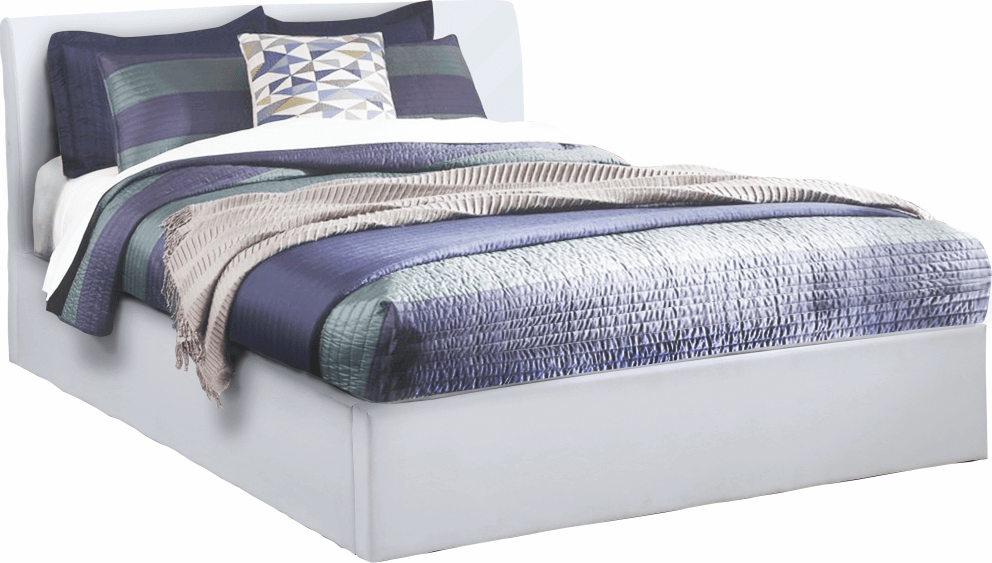 Manželská postel s úložným prostorem Kerala 180 x 200 cm bílá - Zbozi.cz