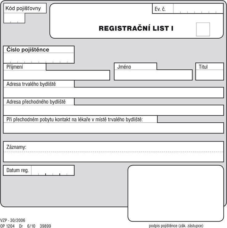 Optys 1204 registrační list 2x 25 listů - Zbozi.cz