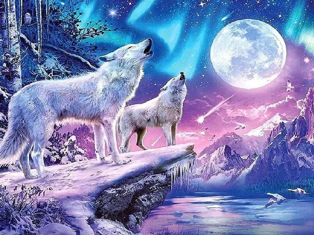 Pronett Diamantové malování 5D vlci - Zbozi.cz