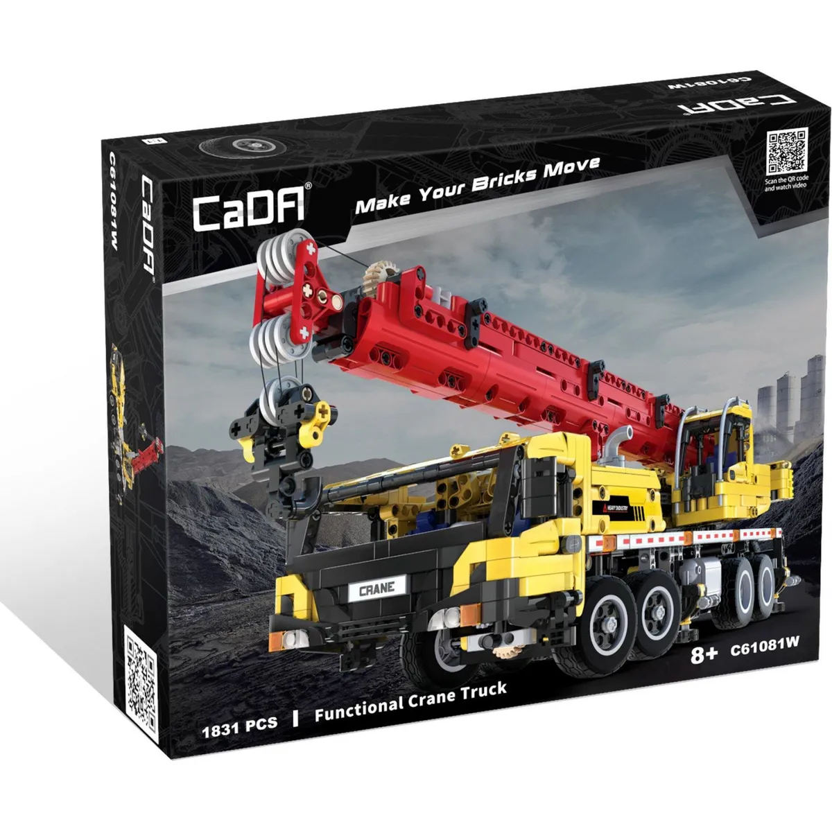 Foto Ostatní stavebnice CaDA Bricks C61081W Mobilní jeřáb 1831 dílků ...