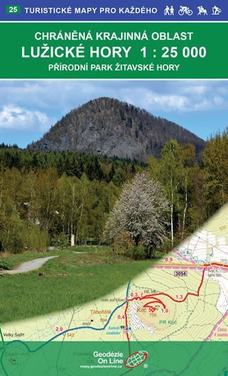Turistické mapy pro každého 25: Lužické hory, Přírodní park Žitavské ...