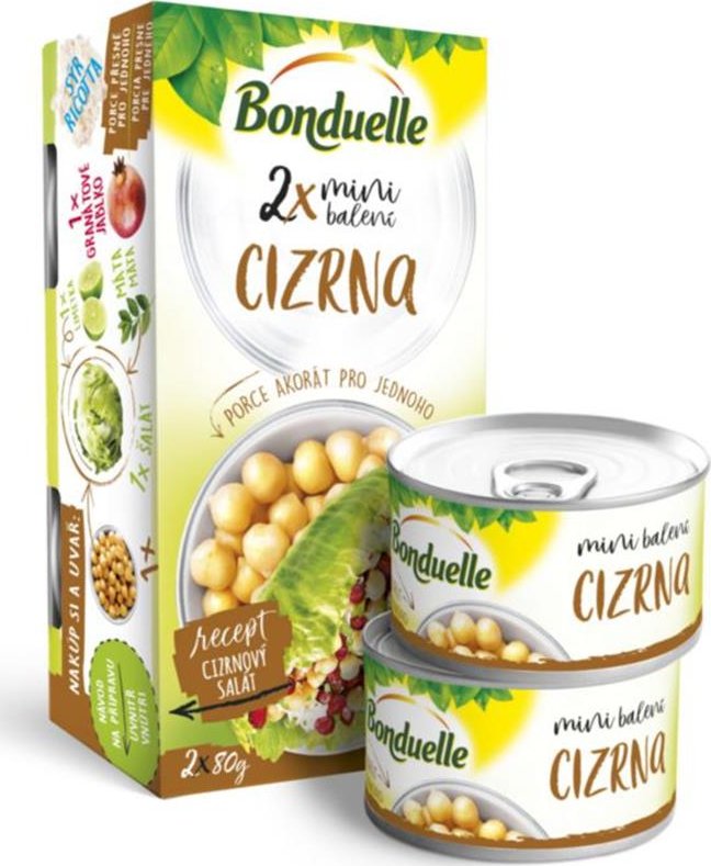 Bonduelle Cizrna Mini balení 2x 80 g - Zbozi.cz