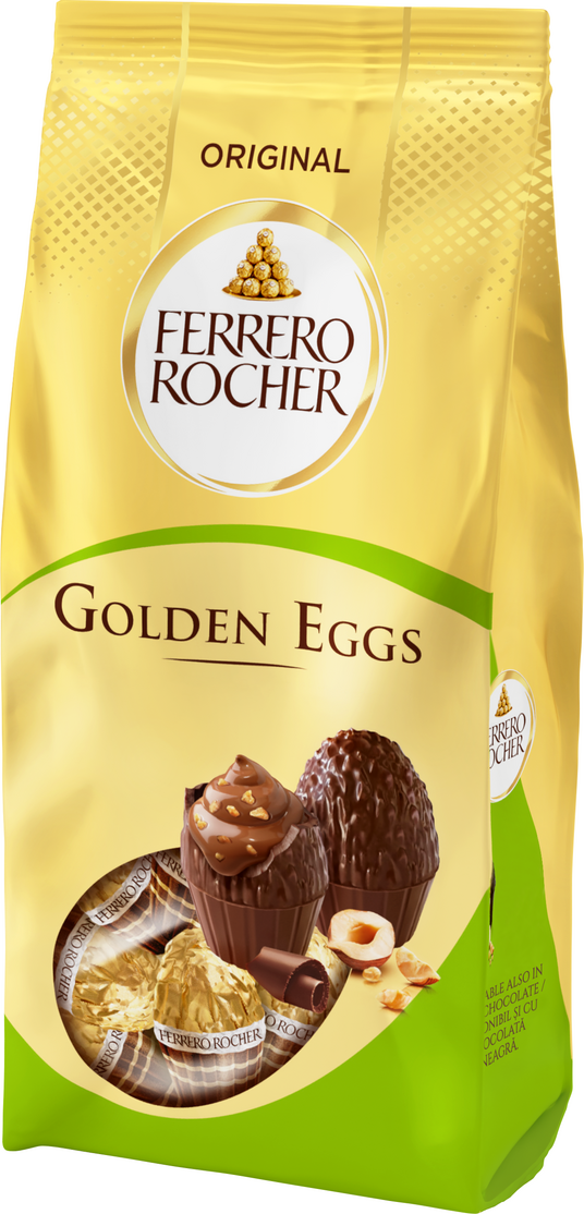 Ferrero Rocher Golden vajíčka z mléčné čokolády 90 g - Zbozi.cz