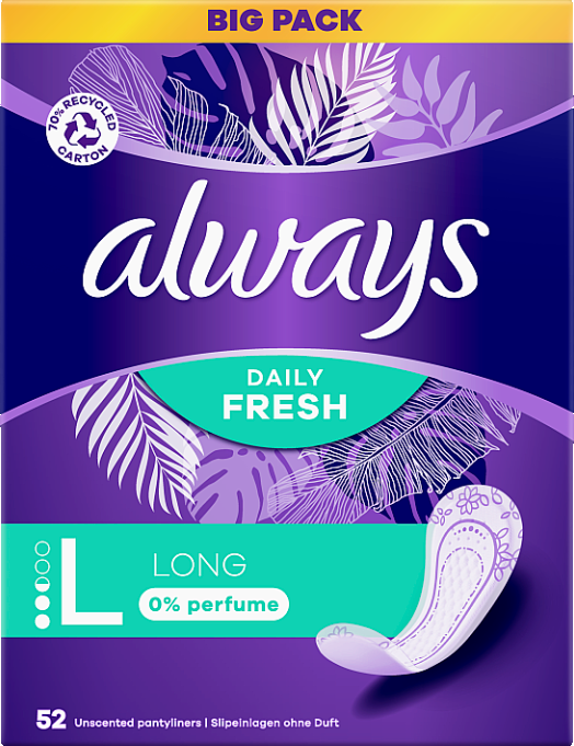 Always Daily Fresh Long 52 ks od 75 Kč - Zbozi.cz